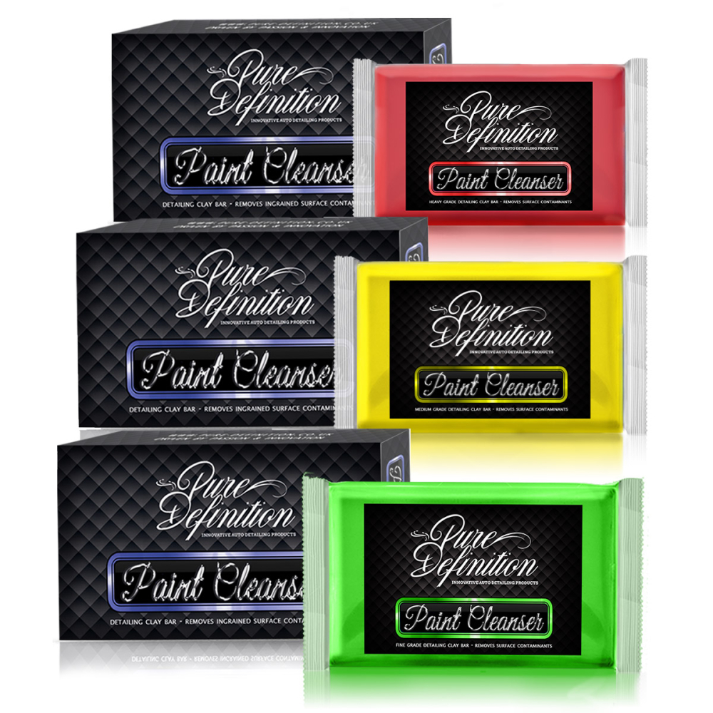 Bar Clay Car Detailing Clay Bar Kit - Fine, Medium & Heavy Grade For ...